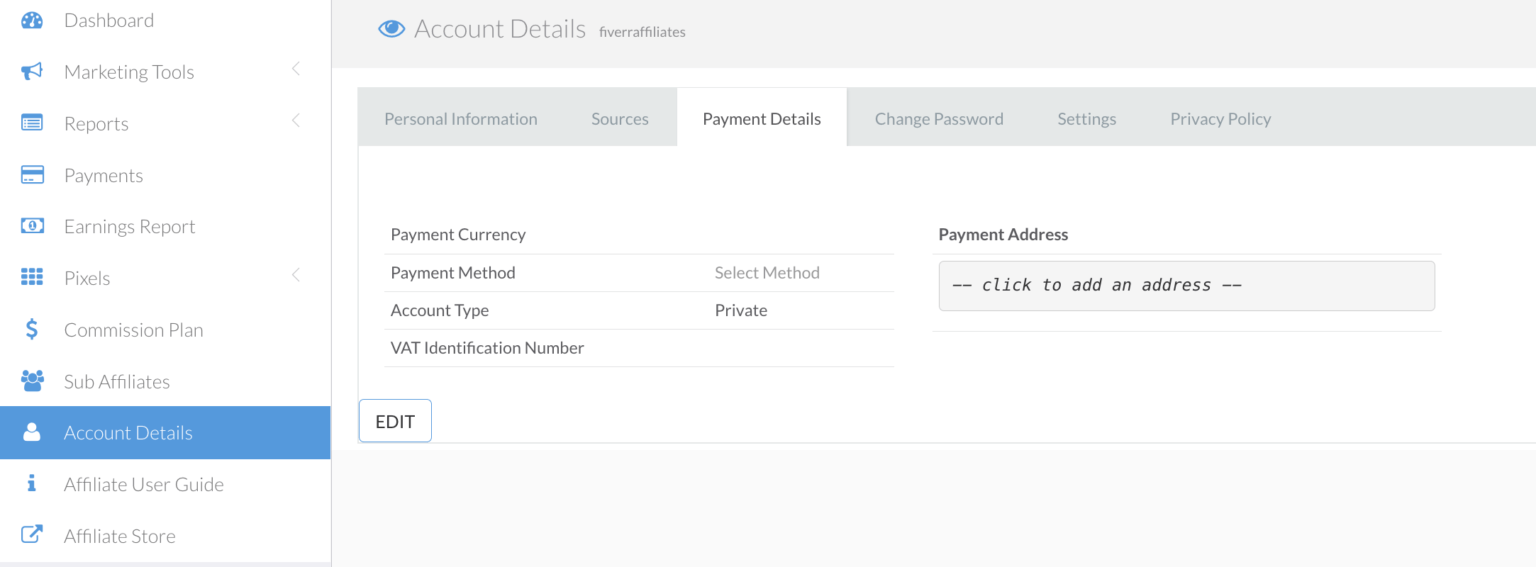 Creating your account - Fiverr Affiliates